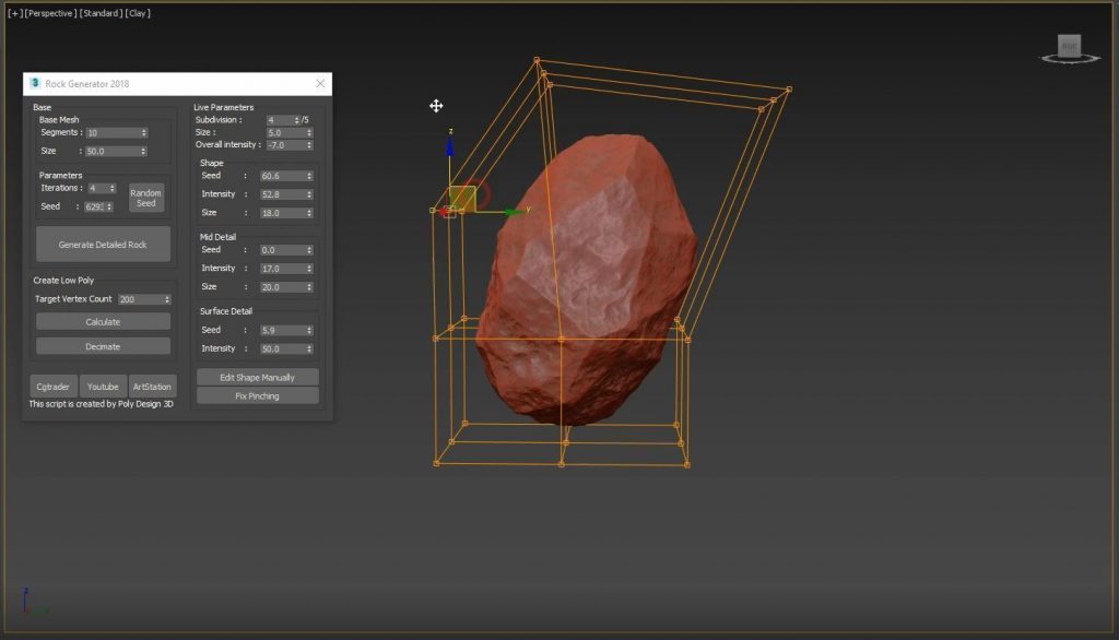 Rock Generator V2 - Plugin for 3dsMax - 3ds Max Store 2027 | Sell Model ...