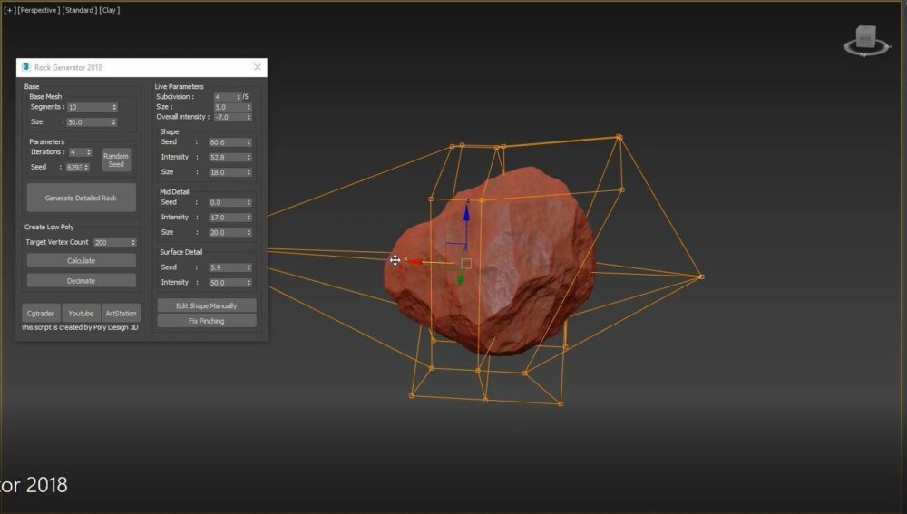Rock Generator V2 - Plugin for 3dsMax - 3ds Max Store 2027 | Sell Model ...