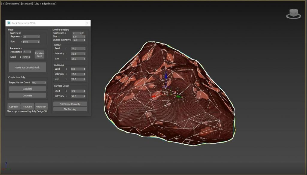 Rock Generator V2 - Plugin for 3dsMax - 3ds Max Store 2027 | Sell Model ...