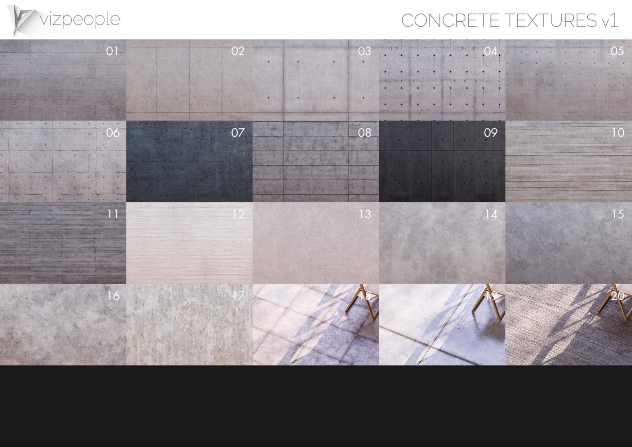Concrete Textures v1 - 3ds Max Store 2025 | Sell Model 3ds Max | Sell ...