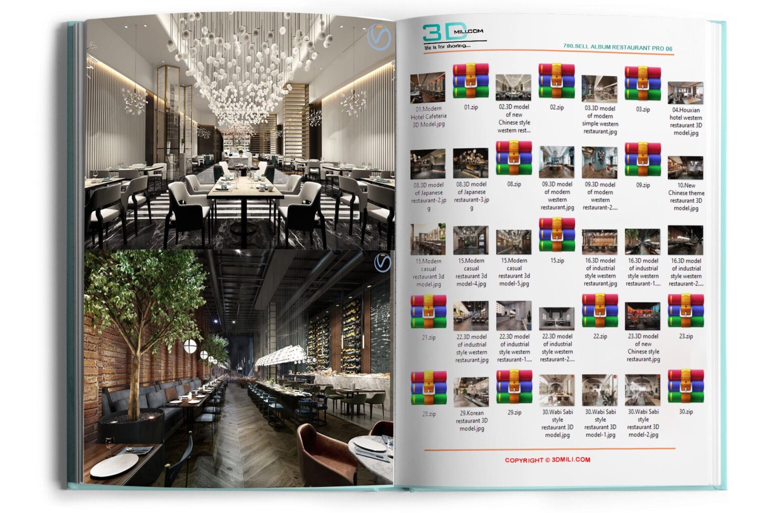 780.Sell Album Restaurant PRO 06 - 3ds Max Store 2025 | Sell Model 3ds ...