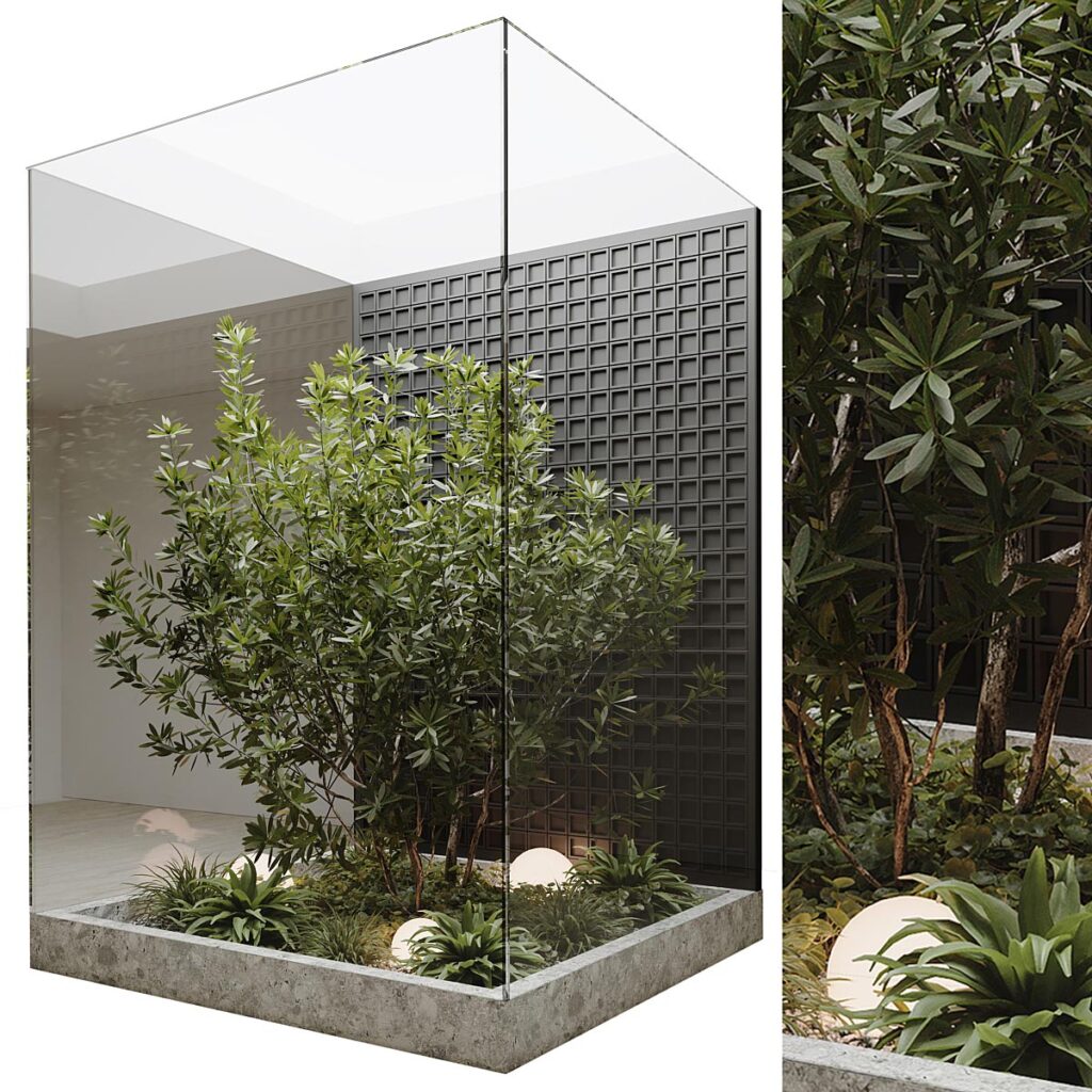 Indoor plant set - 3D Models for 3ds Max and SketchUp | 3D Interior ...