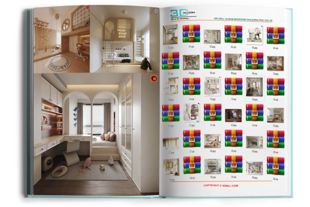 999.Sell Album Bedroom Children PRO Vol 06 - 3ds Max Store 2025 | Sell Model 3ds Max | Sell ...